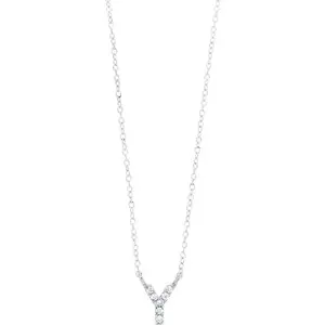 Bony Levy Bony Levy Icon Diamond Initial Pendant Necklace 18k White Gold - Y