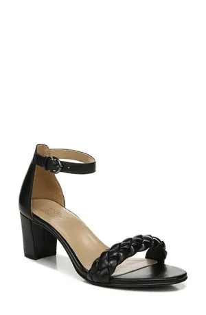Naturalizer Naturalizer Vera Ankle Strap Sandals Black Leather