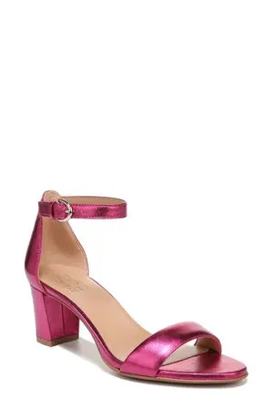 Naturalizer Naturalizer Vera Ankle Strap Sandals Fuchsia Pink Leather