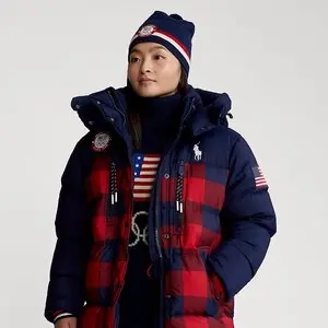 Ralph Lauren Team Usa Closing Ceremony Down Jacket - French Navy/ Plaid