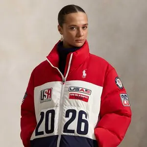 Ralph Lauren Team USA Closing Ceremony Down Jacket Rl Red Multi