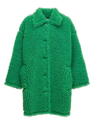 STAND STUDIO Gwen Cloudy Faux Fur Coat - Black
