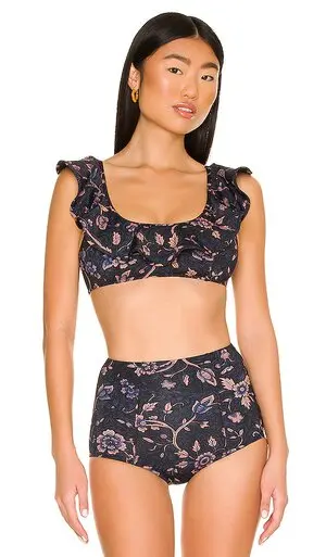 Ulla Johnson Azores Bikini Top In Black
