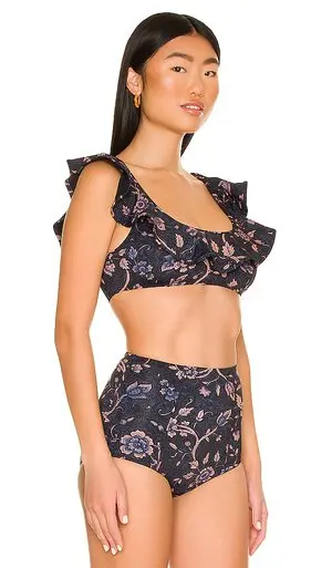 Ulla Johnson Azores Bikini Top In Black