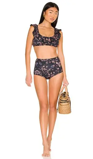 Ulla Johnson Azores Bikini Top In Black