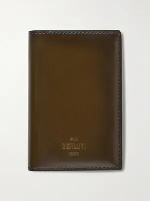 Berluti Venezia Leather Cardholder - Brown