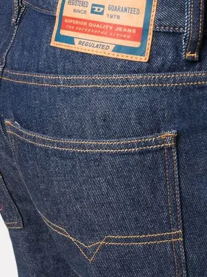 DIESEL® High-rise Straight-leg Jeans