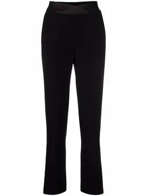 Emporio Armani High-waisted Straight-leg Trousers