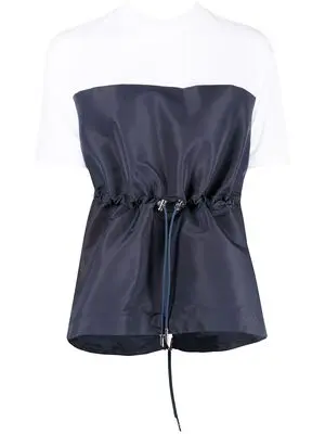 Alexander McQueen Asymmetric Drawstring Top