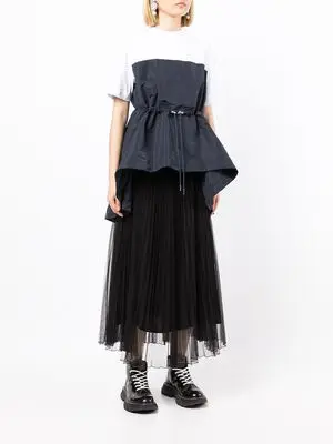 Alexander McQueen Asymmetric Drawstring Top
