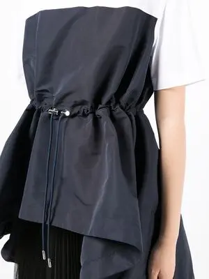 Alexander McQueen Asymmetric Drawstring Top