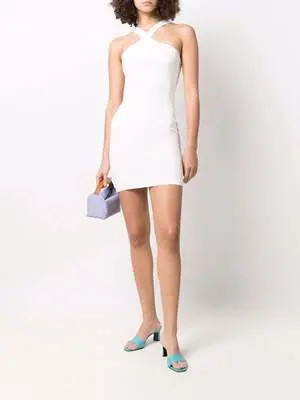 P.a.r.o.s.h Crossover-strap Fitted Mini Dress