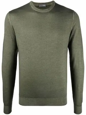 DRUMOHR Crew-neck Knit Jumper - Green