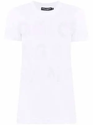 Dolce & Gabbana Openwork Logo T-shirt