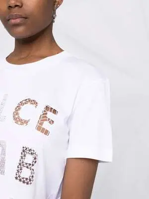 Dolce & Gabbana Openwork Logo T-shirt