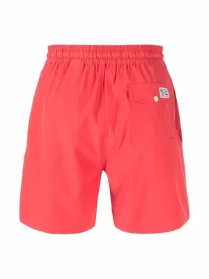 Polo Ralph Lauren Logo Drawstring Swim Shorts - Red