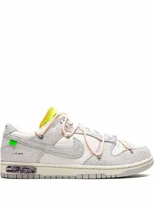 Nike X Off White Dunk Low Lot Sneakers - Neutrals