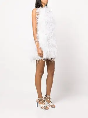 Cult Gaia Shannon Feather Mini Dress