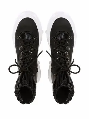 Dolce & Gabbana Elasticated Lace-up Boots