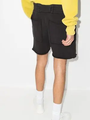 LES TIEN Yacht Drawstring-waist Track Shorts - Grey