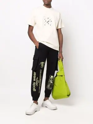 Gcds Graphic-print Cotton Track Pants