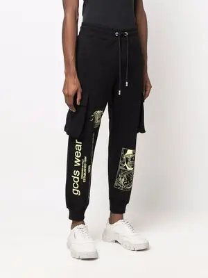 Gcds Graphic-print Cotton Track Pants