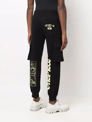 Gcds Graphic-print Cotton Track Pants