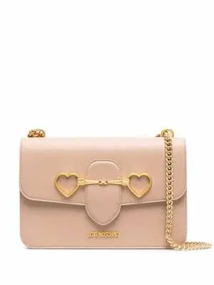 Moschino Heart Detail Shoulder Bag - Neutrals