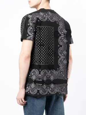 Givenchy Distressed-effect Bandana-print T-shirt