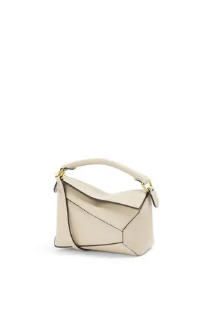 Loewe Luxury Mini Puzzle Edge Bag In Goatskin Angora