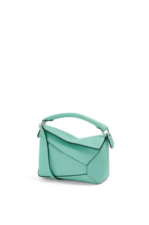 Loewe Luxury Mini Puzzle Edge Bag In Goatskin Fresh Mint