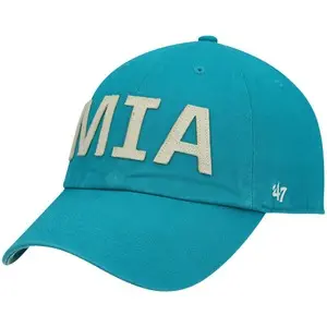 '47 Miami Dolphins Finley Clean Up Adjustable Hat - Aqua