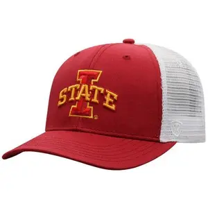 Top Of The World White Iowa State Cyclones Trucker Snapback Hat - Cardinal