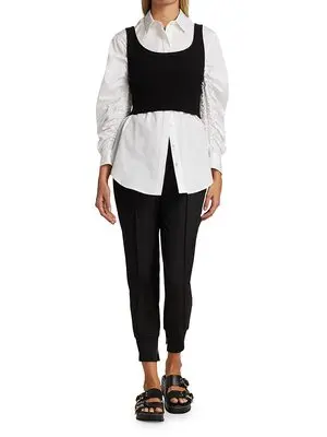 3.1 Phillip Lim Gathered Sleeve Blouse