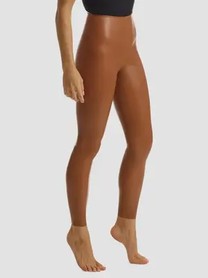 Commando Faux Leather Leggings - Cocoa