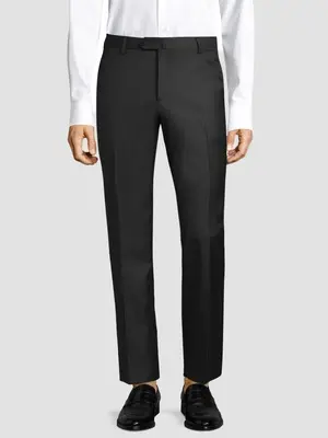Isaia Gregory Basic Wool Trousers - Black