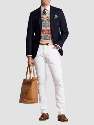 Polo Ralph Lauren The Iconic Doeskin Two-button Blazer - Navy
