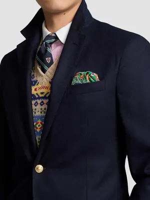 Polo Ralph Lauren The Iconic Doeskin Two-button Blazer - Navy