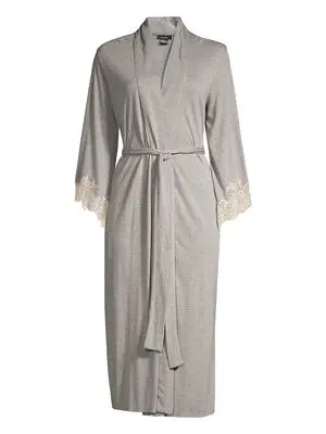 Natori Luxe Shangri-la Robe Grey