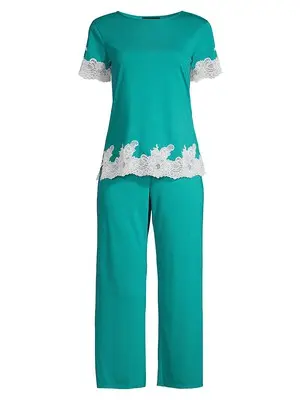 Natori Luxe Shangri-la Robe Heather Vivid Teal
