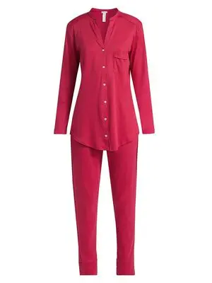 Hanro Pure Essence Cotton Pajamas Fuchsia