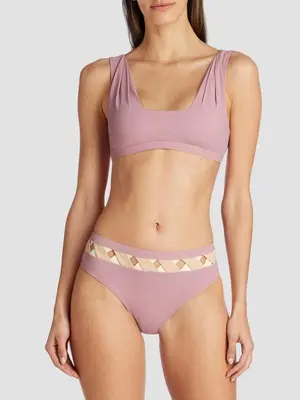 VALIMARE Como Pleated Bikini Top