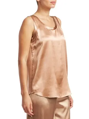 Lafayette 148 New York Reversible Perla Tank - Black