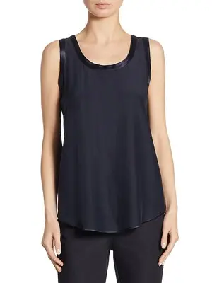 Lafayette 148 New York Reversible Perla Tank Ink