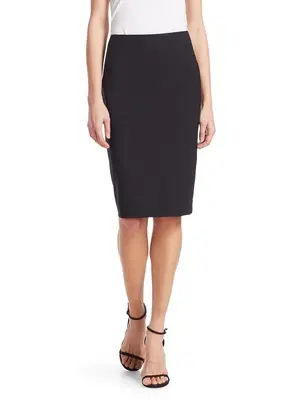 Theory Skinny Stretch-wool Pencil Skirt