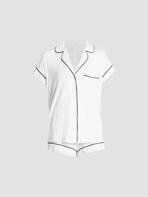 Eberjey Gisele 2-piece Shortie Pajama Set Ivory