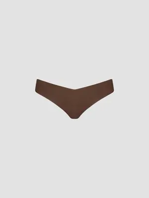 Commando Stretch Microfiber Thong Mocha