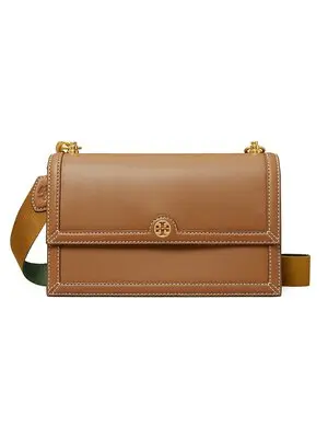 Tory Burch Leather Shoulder Bag Moose