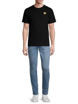 Play Comme Des Garcon Heart Applique Tee