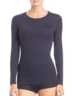 Hanro Soft Touch Long-sleeve Top - White